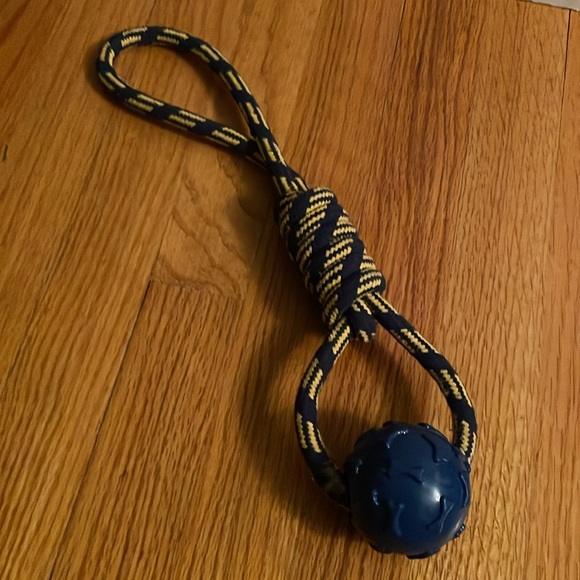 Dog | 16 In L Rope With Ball Dog Toy Large Rope Non Toxic Durable Tight ...